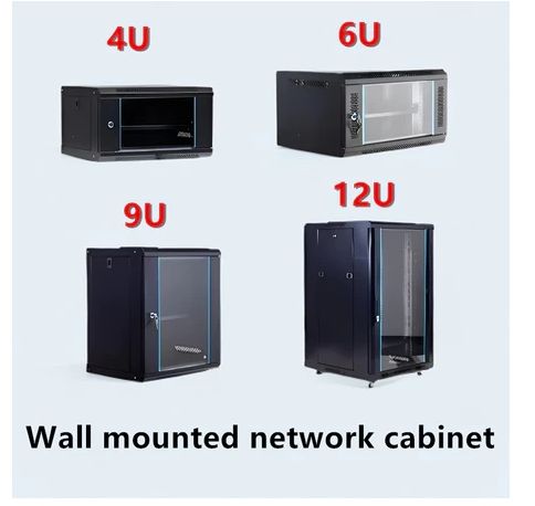 WDL 4U / 6U / 9U Data Cabinet Network Cabinet Wall-mounted Monitoring ...