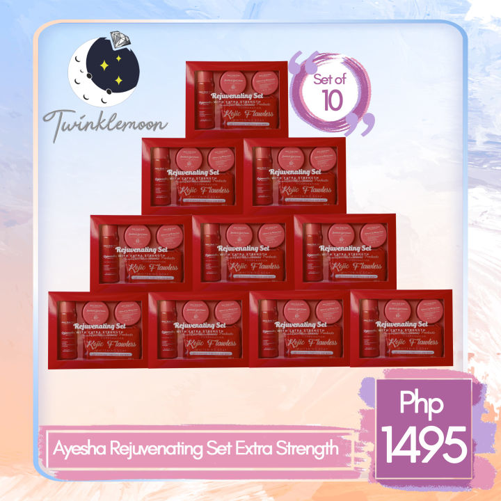 TwinkleMoon Original Ayesha Rejuvenating Set Extra Strength Set of 10 | Lazada PH
