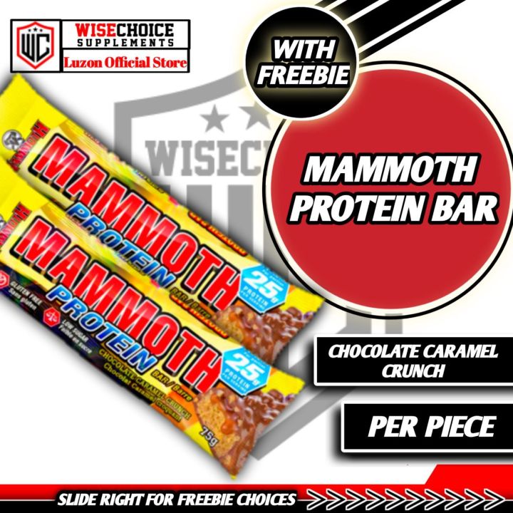MAMMOTH PROTEIN BAR CHOCOLATE CARAMEL CRUNCH | Lazada PH