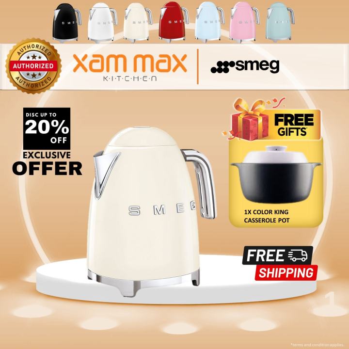 [Exclusive freegift] Smeg kettle klf03 Collection series/pas green ...
