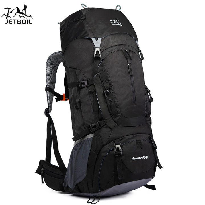 🎒Jebote กระเป๋าเป้สะพายหลังเดินป่าตั้งแคมป์กลางแจ้งความจุขนาดใหญ่80ลิตร ...