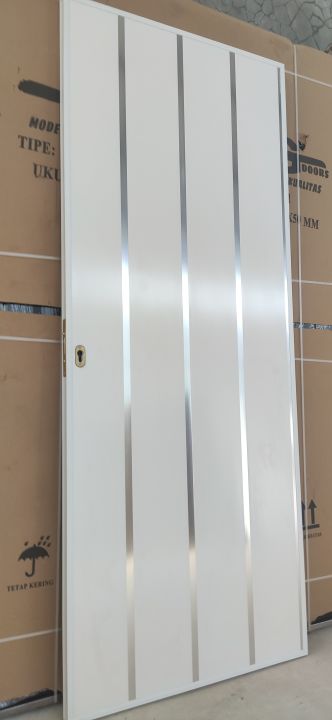 pintu sliding geser pvc elite premium minimalis motif garis hologram ...