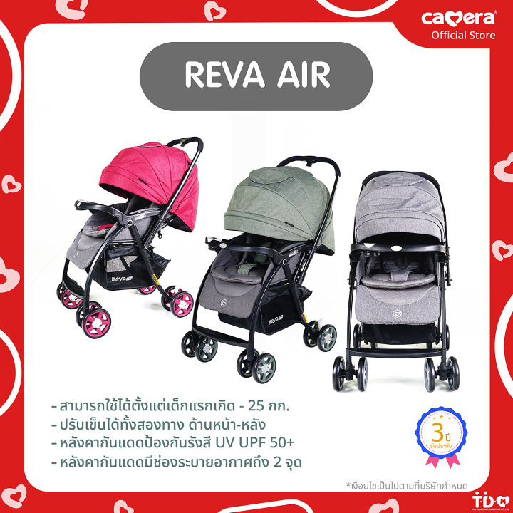 CAMERA | รถเข็นเด็ก รุ่น REVA AIR | พกพาง่ายเบา นั่งสบาย เข็นได้ 2 ทิศ ...