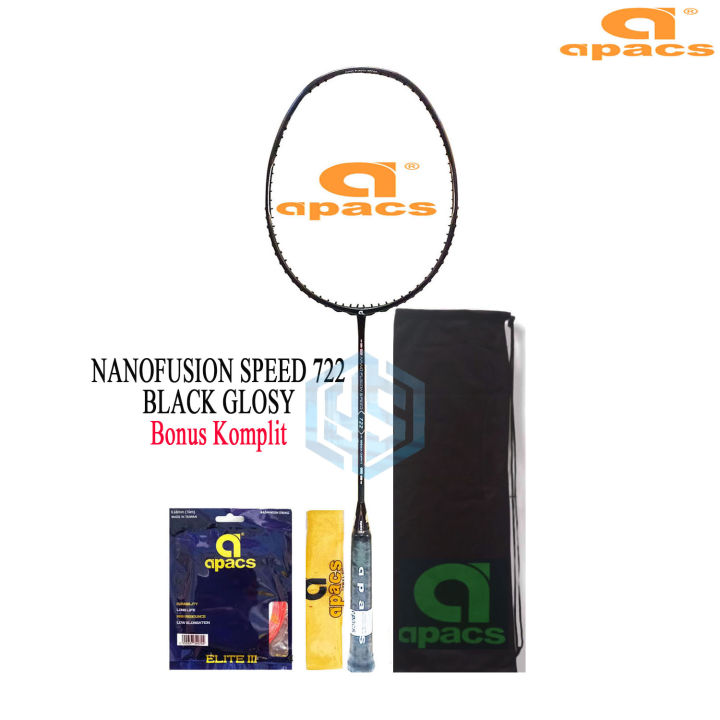 Raket Badminton Apacs Nano Fusion Speed 722 Bonus Komplit | Lazada ...