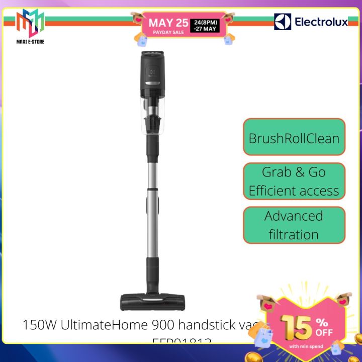 Electrolux EFP91813 UltimateHome 900 cordless handstick vacuum cleaner 150W 5x Suction Power ...