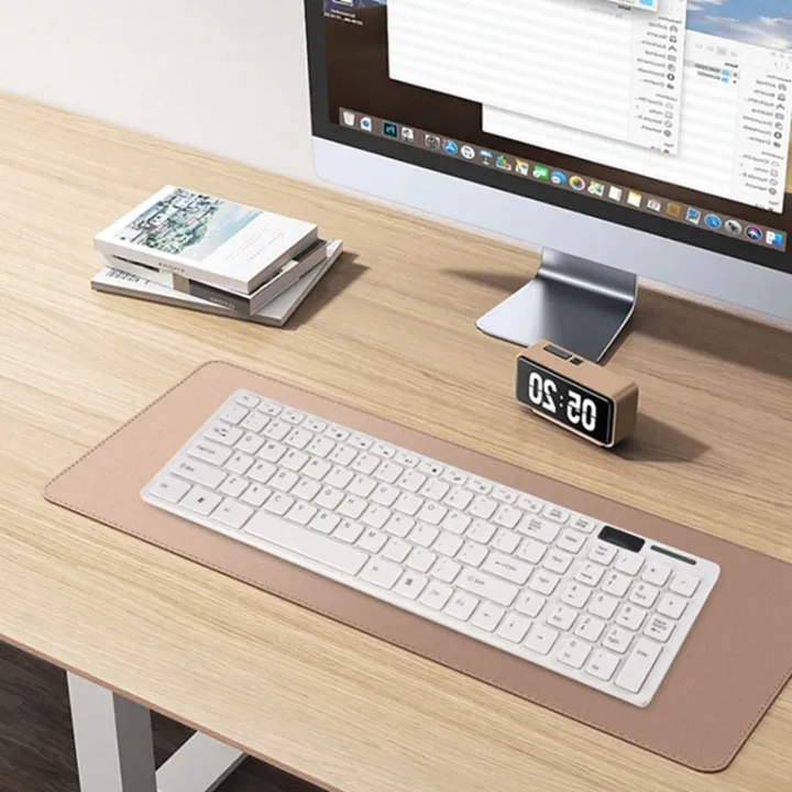 Wireless Slim White Keyboard + Wireless Optical Mouse Set for PC and ...