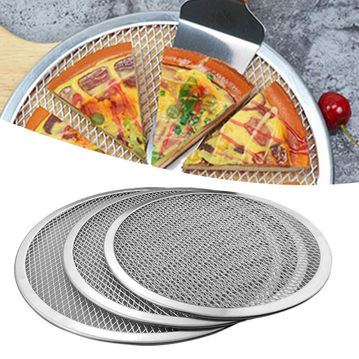 6-14'' Thin Screen Pan Crisper Tray Crust Pizza Alloy Mesh | Lazada PH