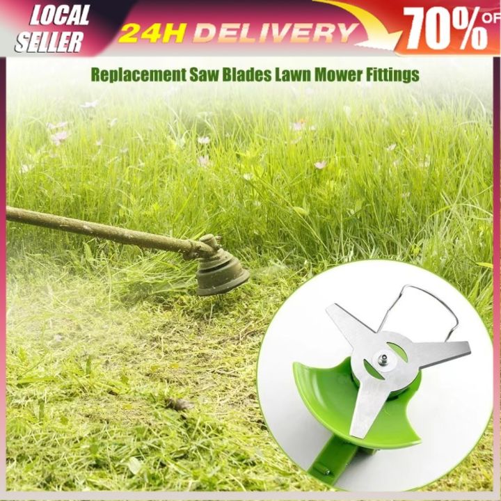 200mm Stainless Steel Alloy Grass Cutter Saw Blade 3 Hole Lawn Mower ...