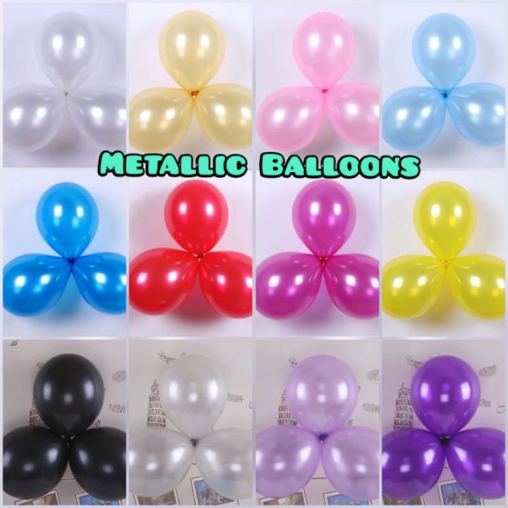 5"-6" inches Metallic and Standard Balloon | Lazada PH