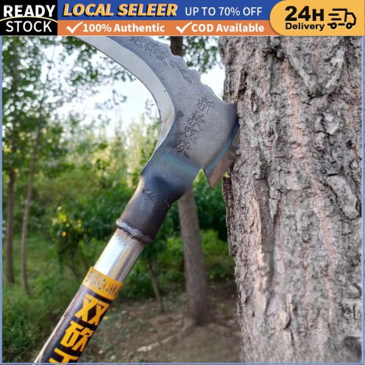 Long Handle Double Cutter Grass Sickle Pemegang Panjang Gi Pipe Sabit ...