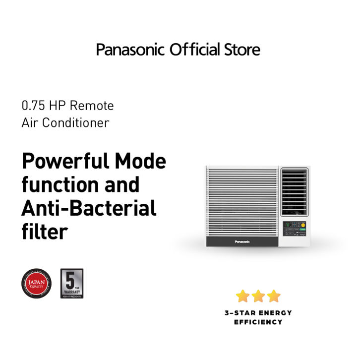 Panasonic CW-XN820JPH 0.75Hp Deluxe Remote Control Window Type Aircon ...
