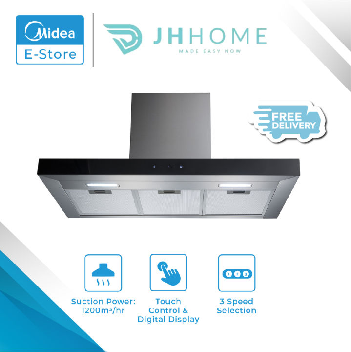 Midea Cooker Hood MCH-90TM1 with Charcoal Filter | Lazada