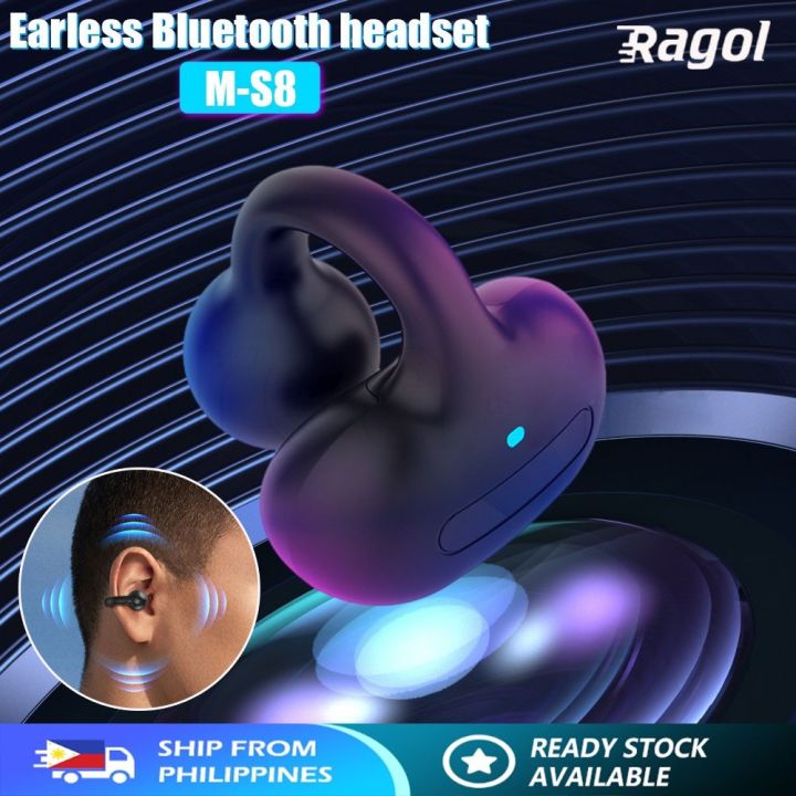 S8 Bone Conduction Bluetooth Earphones Wireless Headset For Sports And ...