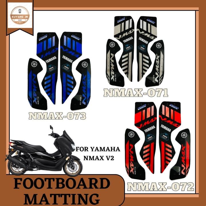 Motorcycle Footboard Matting Acrylic Fiber glass For Yamaha Nmax V2 ...