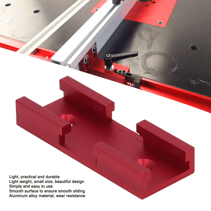 4PCS T Track แยกชิ้นส่วนอลูมิเนียมงานไม้ Cross Track Connector สำหรับ ...