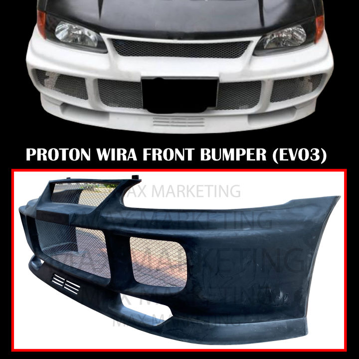 PROTON WIRA FRONT BUMPER (EVO3) (PU) POLYURETHANE (PU) SKIRT LIP ...