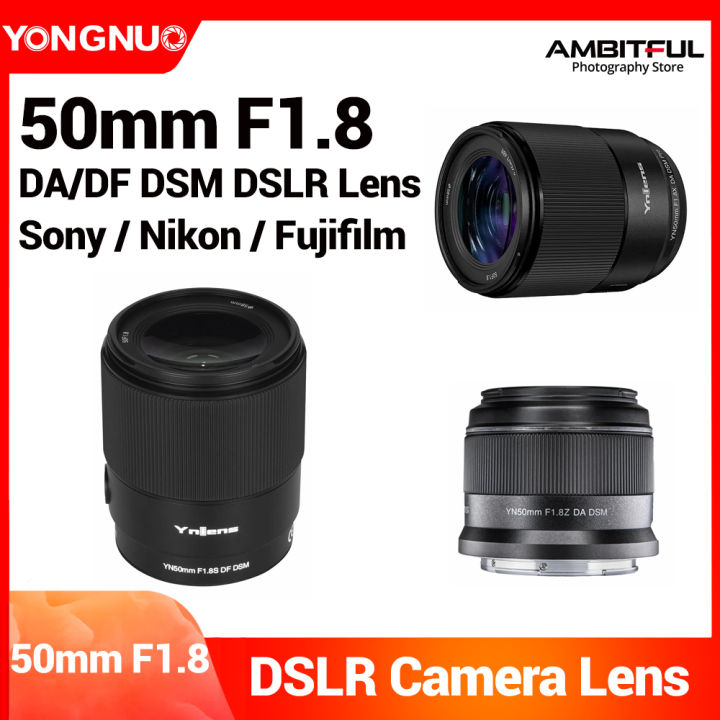 Yongnuo 50mm f1.8 DA DSM DF DSM APS-C Auto Focus AF Lens For Sony Nikon Fujifilm Camera | Lazada PH