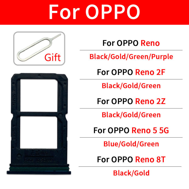 SIM Card Tray For Oppo Reno 2F 2Z 5 5G 8T SIM Card Tray Sim Holder Slot ...