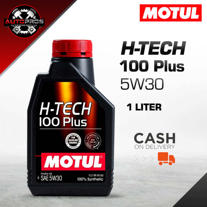 MOTUL H-Tech 100 Plus 5W-30 100% Synthetic Gasoline API SP 1 Liter ...