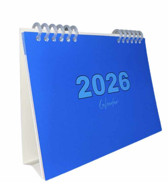 2026 Desk Calendar | Premium Yasen 250 GSM Calling Card Paper, Office ...