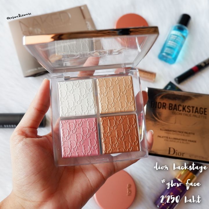 พร้อมส่ง! ️ dior backstage glow face palette สี 001 universal/002 glitz/004 rose gold | Lazada.co.th