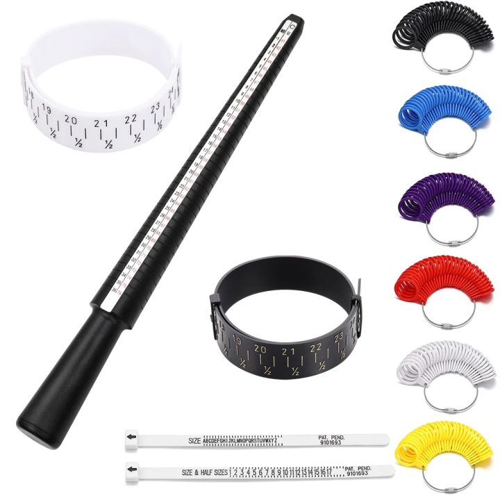 Professional Measuring Gauge Finger Bracelet Ring Stick Sizer Mandrel ...