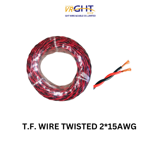 VRGHT TF-T.F. WIRE TWISTED CABLE 15AWG/2C (Pure Copper) 200m per roll ...