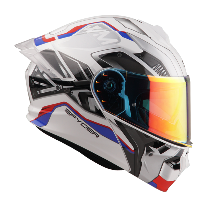Spyder Force+ GD- WATERMAX S7 Modular Dual Visor Helmet (FREE Clear ...