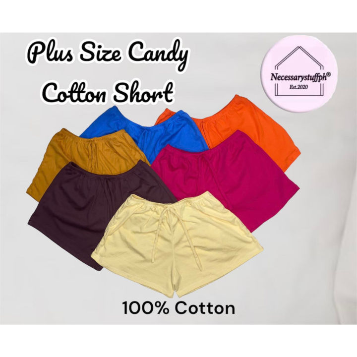 NECESSARY Pambahay Plus Size Candy 100% Cotton Shorts fit up to 2XL ...