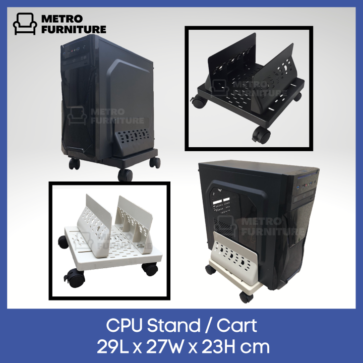 Computer CPU Stand / Cart Adjustable with Rolling Caster | Lazada PH