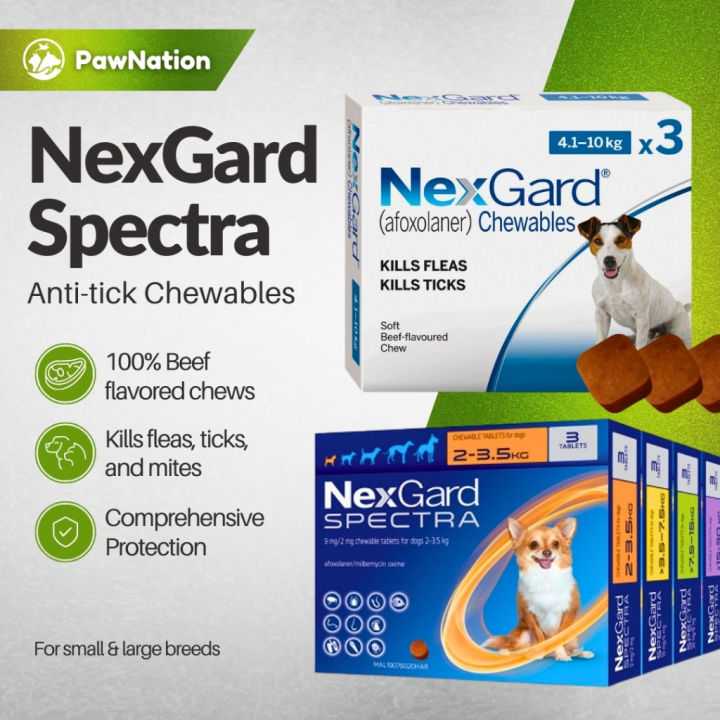 Nexgard & Nexgard Spectra per Tablet Anti Tick & Flea Chewable ...