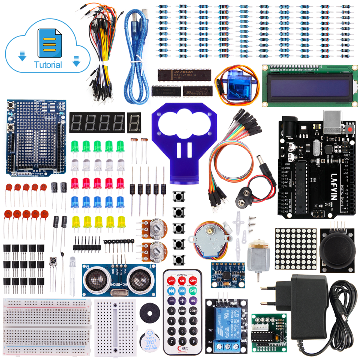 Super Starter Kit for Arduino R3 DIY Project Kit including Ultrasonic ...