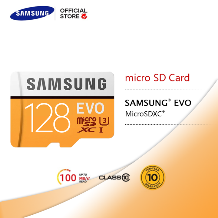 Samsung Evo Micro SDXC 128GB 256GB 512GB 1TB Class 10 U3 Memory Card ...