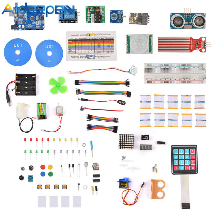 Aideepen Improved U01 Starter Kit for Arduino UNO R3 Motherboard ...