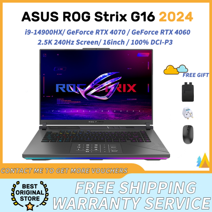 [ASUS Warranty]ASUS ROG Strix G16 2024 Gaming Laptop/G614/ i9-14900HX ...
