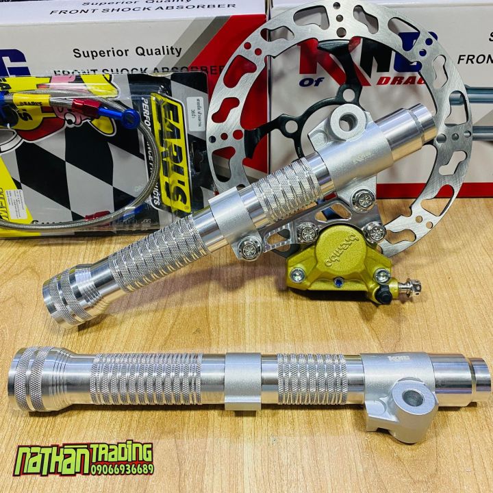 Lighten Front Shock+NGO Caliper+Earls+Lighten Disc- Wave, Xrm, Rs, Mio ...