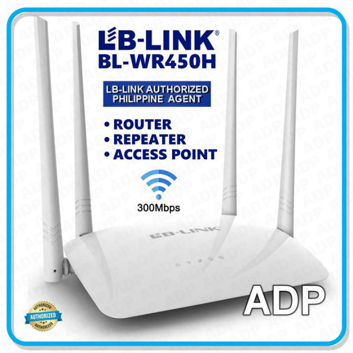 LBLINK BL-WR450H 300MBPS WiFi N Router, Repeater, Access Point 4 High ...