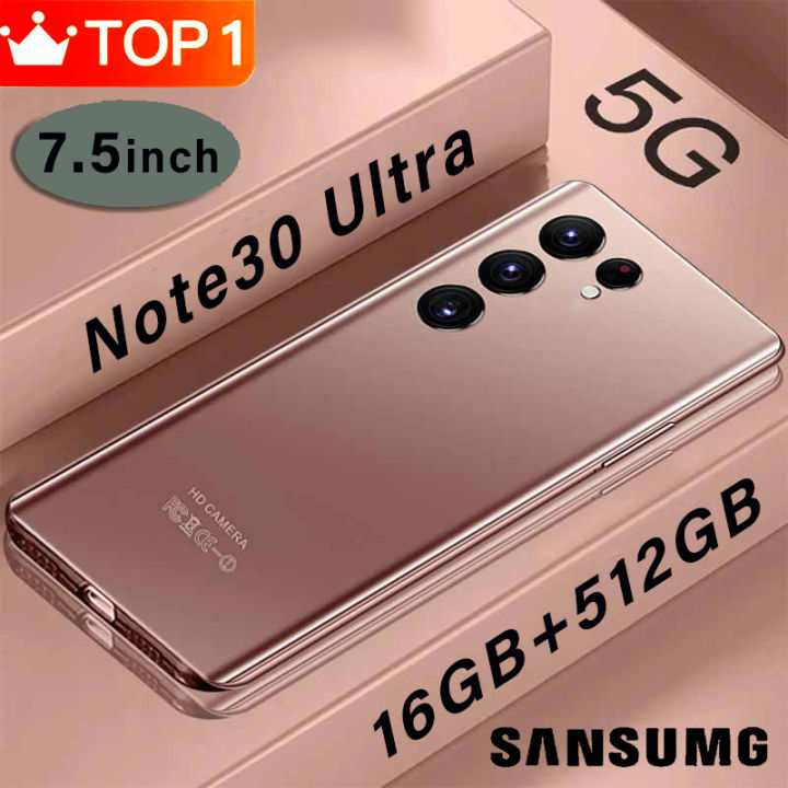 New Phone Sansumg Galaxy Note30 Ultra Smartphone 7.5 Inch Full Screen ...