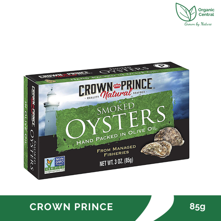 Crown Prince Natural Smoked Oysters In Olive Oil 85g | Lazada PH