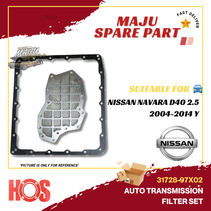MSP NISSAN NAVARA D40 2.5cc AUTO TRANSMISSION FILTER SET AUTO GEAR BOX ...