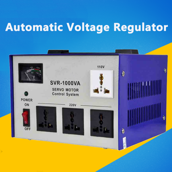YoQi 1000W 1500W AVR Automatic Voltage Regulator 1000VA Servo Motor ...