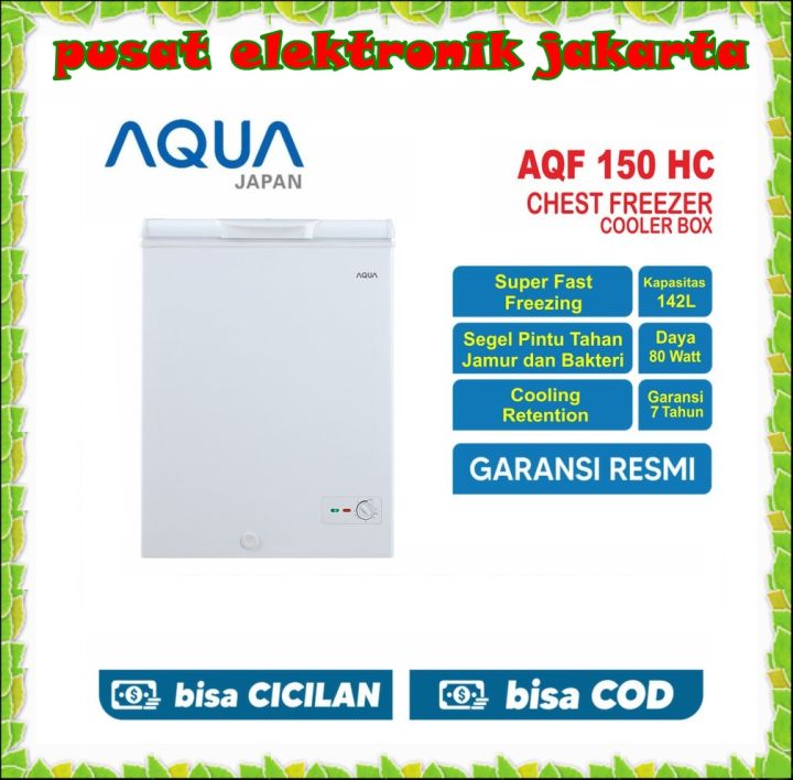 AQUA CHEST FREEZER BOX 150 HC LEMARI PEMBEKU 146 LITER | Lazada Indonesia