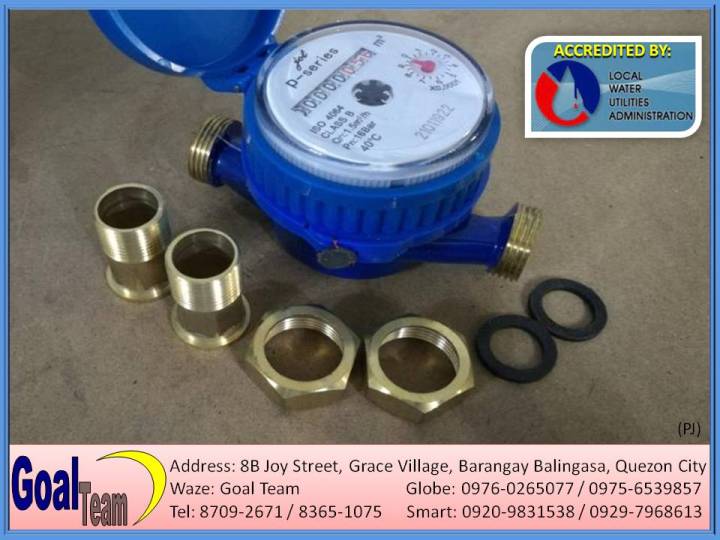 Water Sub Meter 1/2 in (15mm) Brass with Rotating Dial Head | Lazada PH