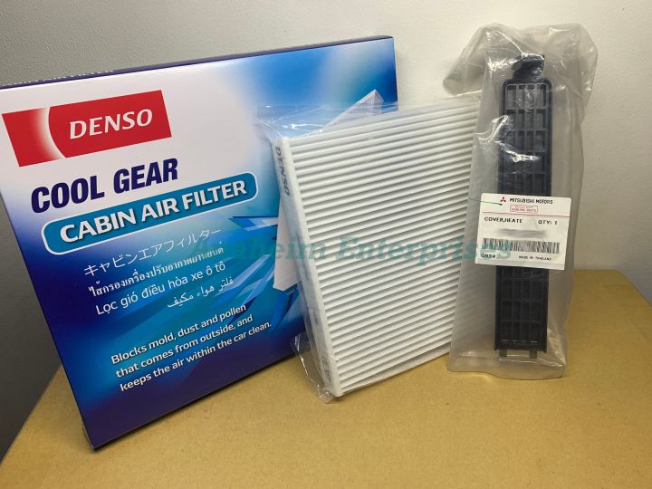 Mitsubishi Mirage Cabin Filter Cover and Cabin Aircon Filter Denso Set ...