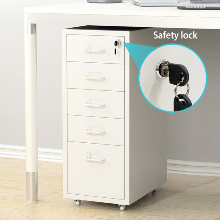 Filing Cabinet With Lock 5 Layer Metal File Cabinet Drawer Office ...