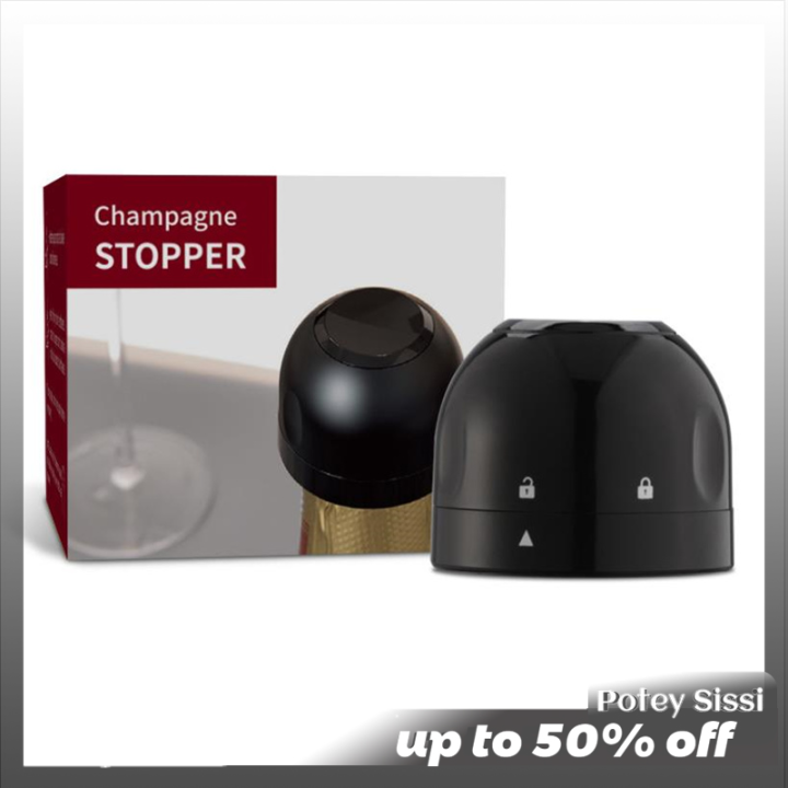 Potey ไวน์แดงสูญญากาศฝาปิดขวดจุกชวดแชมเปญปิดสนิทซิลิโคน | Lazada.co.th
