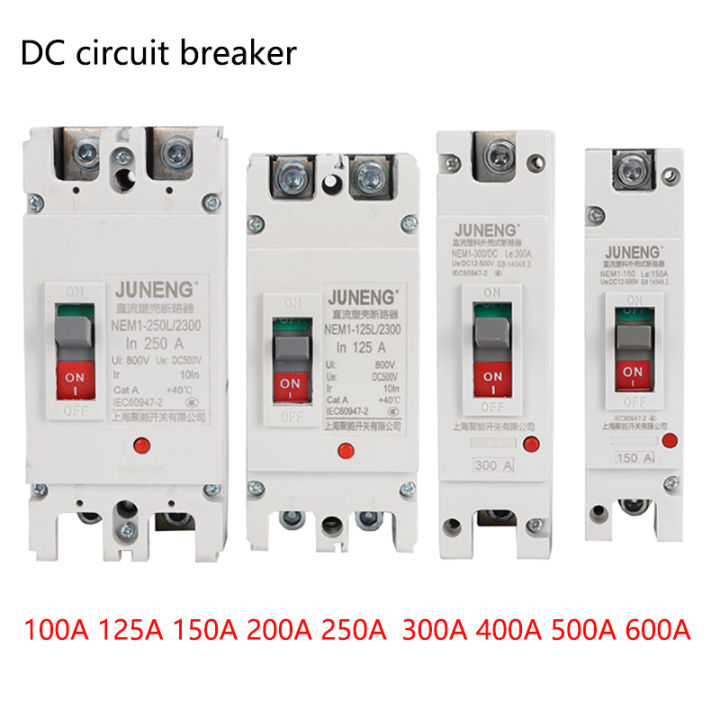 1/2P DC Circuit Breaker MCCB 12V 24v 48V 96V 120V 200A 250A 300A 400A 500A 600A Solar Cells ...