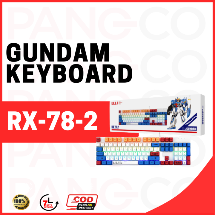 KEYTECH x Gundam RGB Backlit Mechanical Gaming Keyboard 104 Keys Blue ...