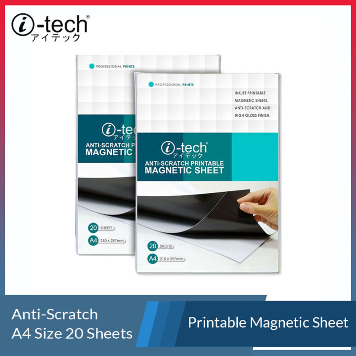 itech A4 Inkjet Printable Magnet Sheet / Anti-scratch Magnetic Sheet ...