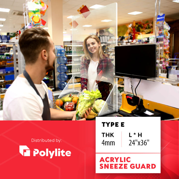 POLYLITE ACRYLIC SNEEZE GUARD Type E | Lazada PH